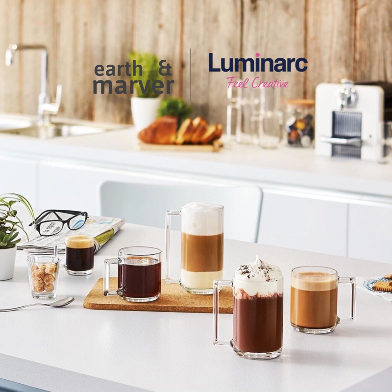 Luminarc Fitness Mug 320ml / 450ml ( Coffee Mug ) | Shopee Singapore