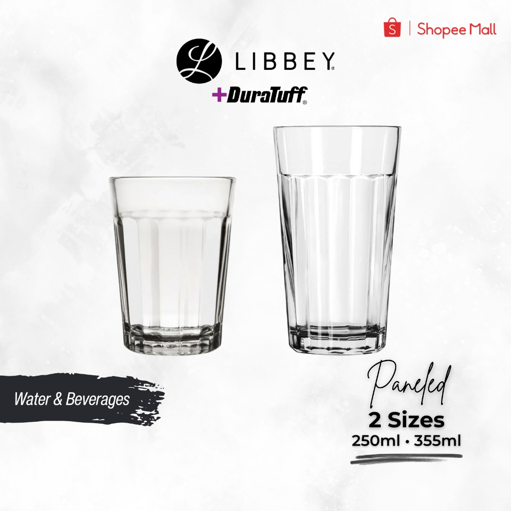 Libbey Paneled DuraTuff Glass Tumbler - Extra Tough Shatter & Heat ...
