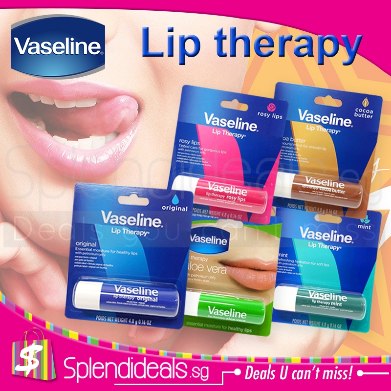 [ SPLENDIDEALS SG ] VASELINE LIPS THERAPY CHAPSTICK 4.8G (KOREA ...