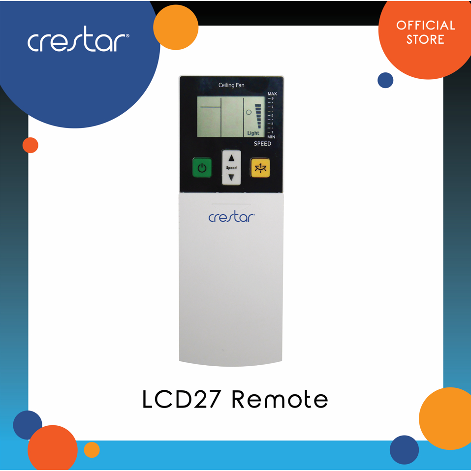 Crestar Ceiling Fan Remote Control (LCD27) *(ONLY Compatible KG23 ...