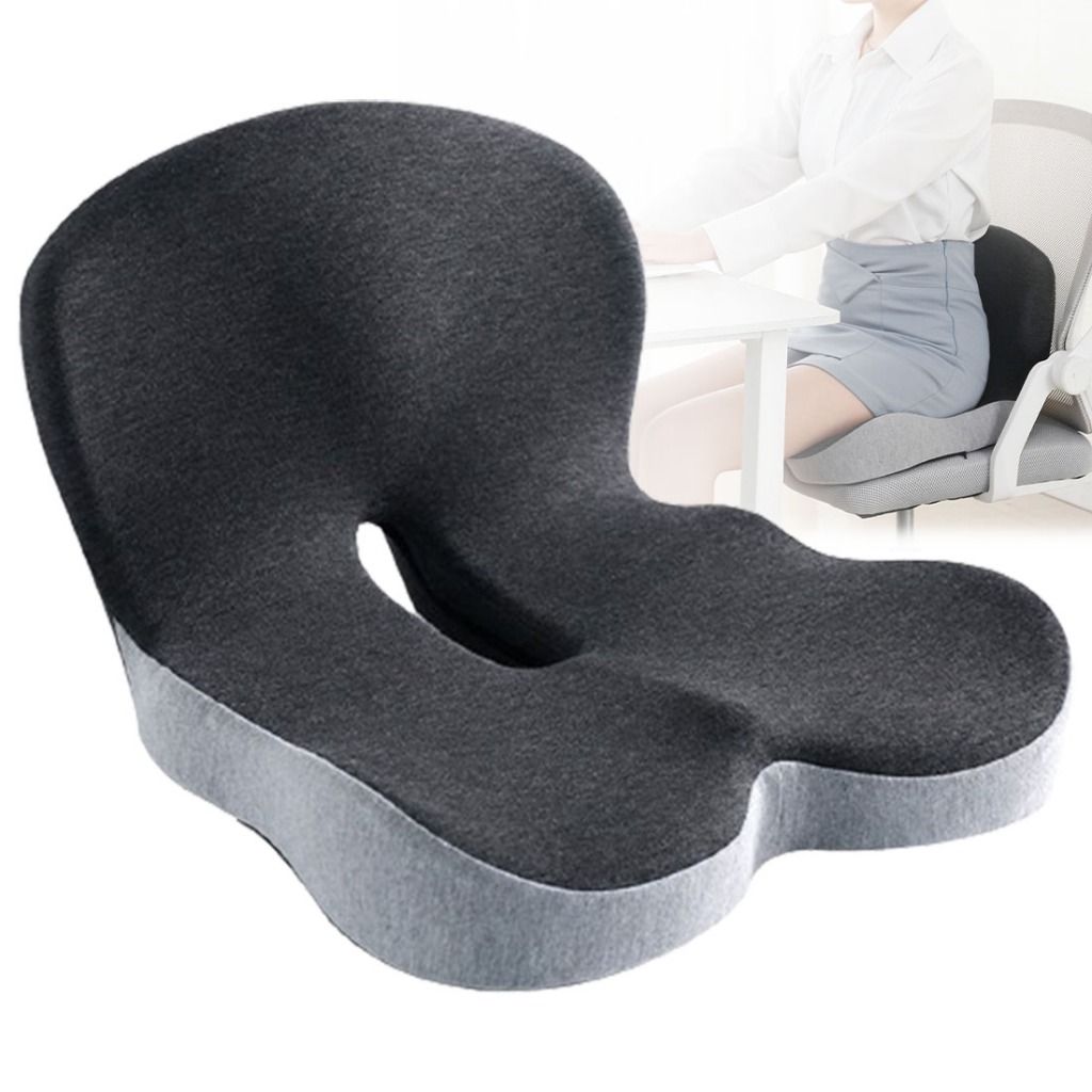 Office Chair Cushions for Back and Butt, One-Piece L-Shaped Design ...
