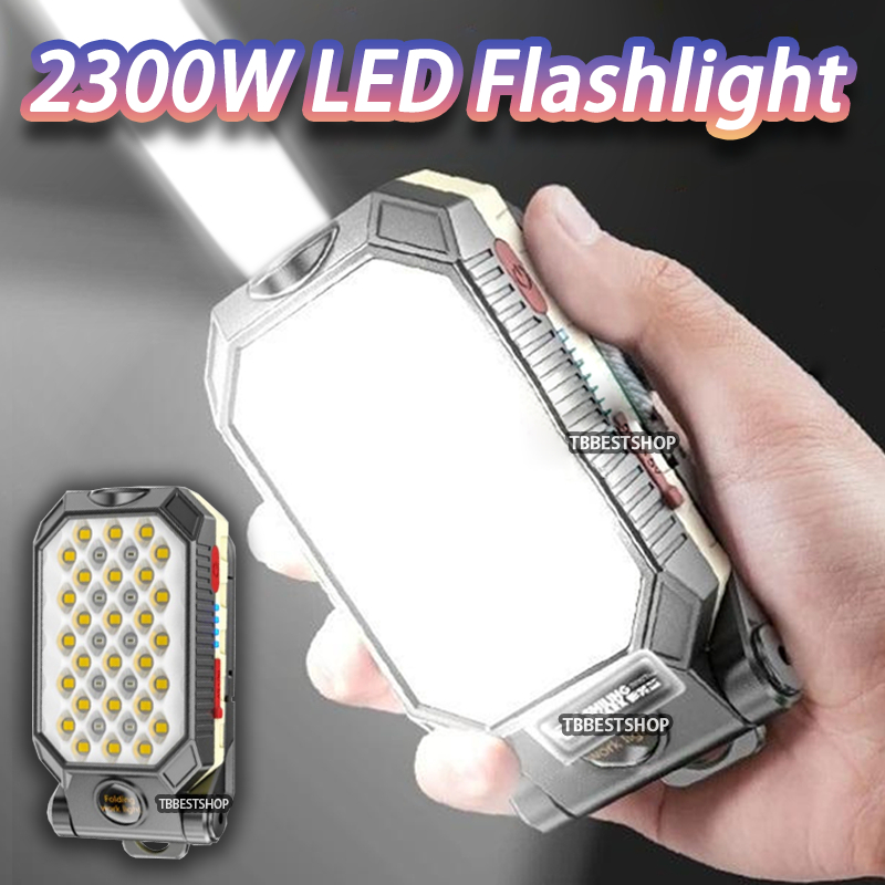 👍SGStock Torchlight ultra bright 2300W Lamp USB Portable led ceiling ...