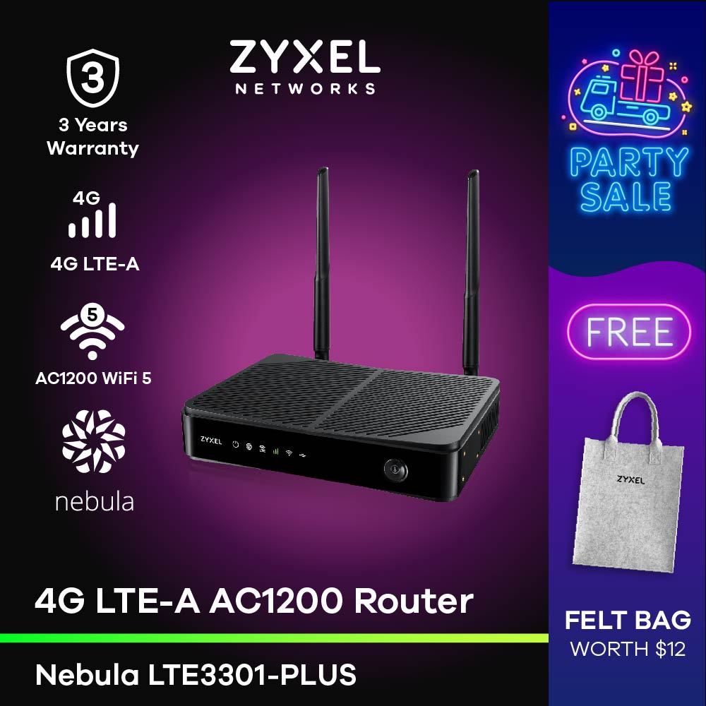 Zyxel LTE3301-PLUS | 4G LTE-A Indoor Cloud-managed mobile router, FWA ...
