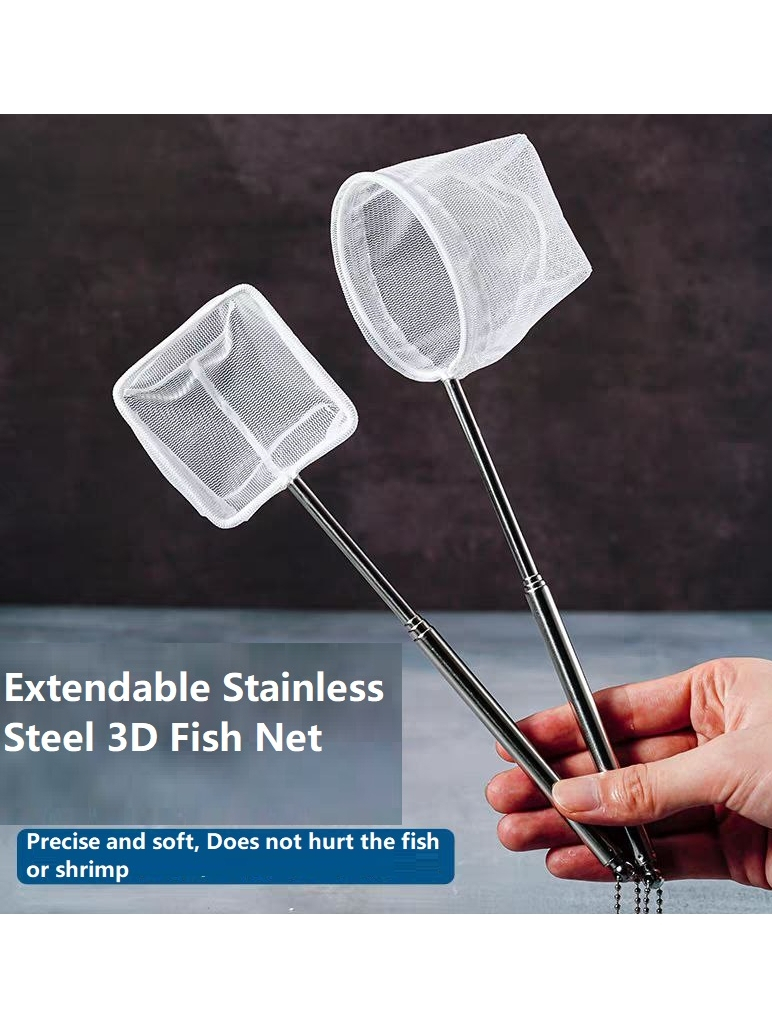 Mini 3D Fish Net for Small Fishes or Shrimps, Square / Round Mesh ...