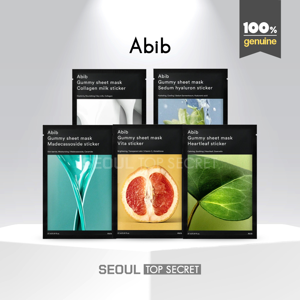 [Abib] Gummy Sheet Mask 5EA/ 10EA/ Collagen Milk/ Heartleaf ...