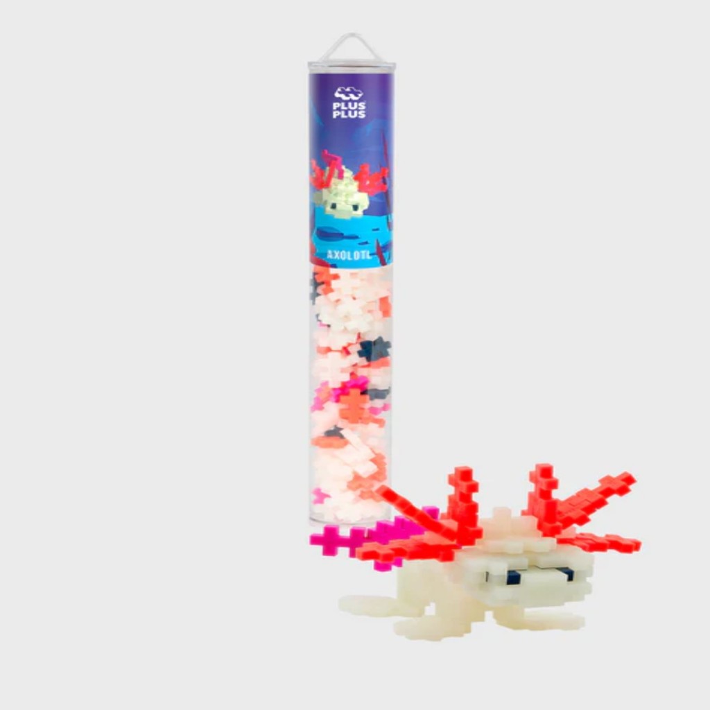 PLUS-PLUS Axolotl 100 pcs Tube | Building Blocks - Sea Creatures For 5Y ...