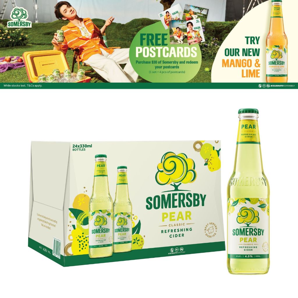 Somersby Pear Cider 330ml Pint (Pack of 24) | Shopee Singapore