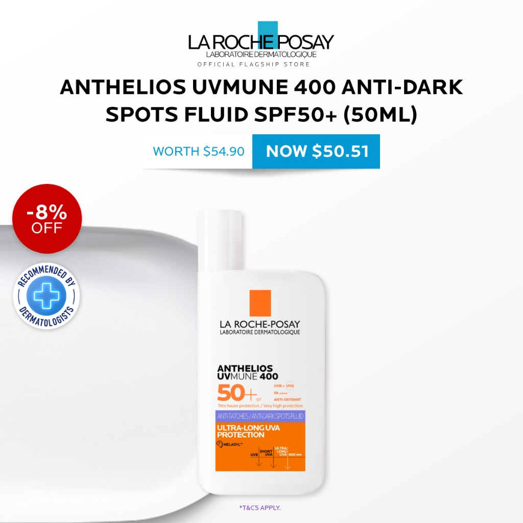 La Roche-Posay Anthelios UVMUNE 400 Anti-Dark Spots Fluid SPF50+ 50ml | Shopee Singapore