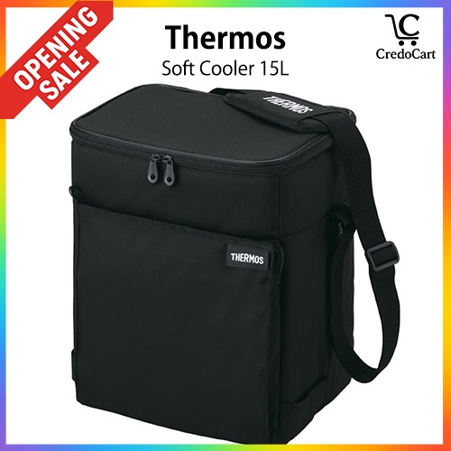 Thermos cooler 5 L Thermos Soft Cooler 5L All Black Insulated Bag with ...