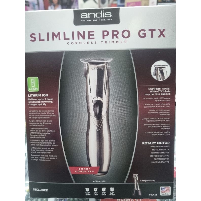 ANDIS Slimline Pro GTX Cordless Trimmer – Powerful Detailing with Deep ...