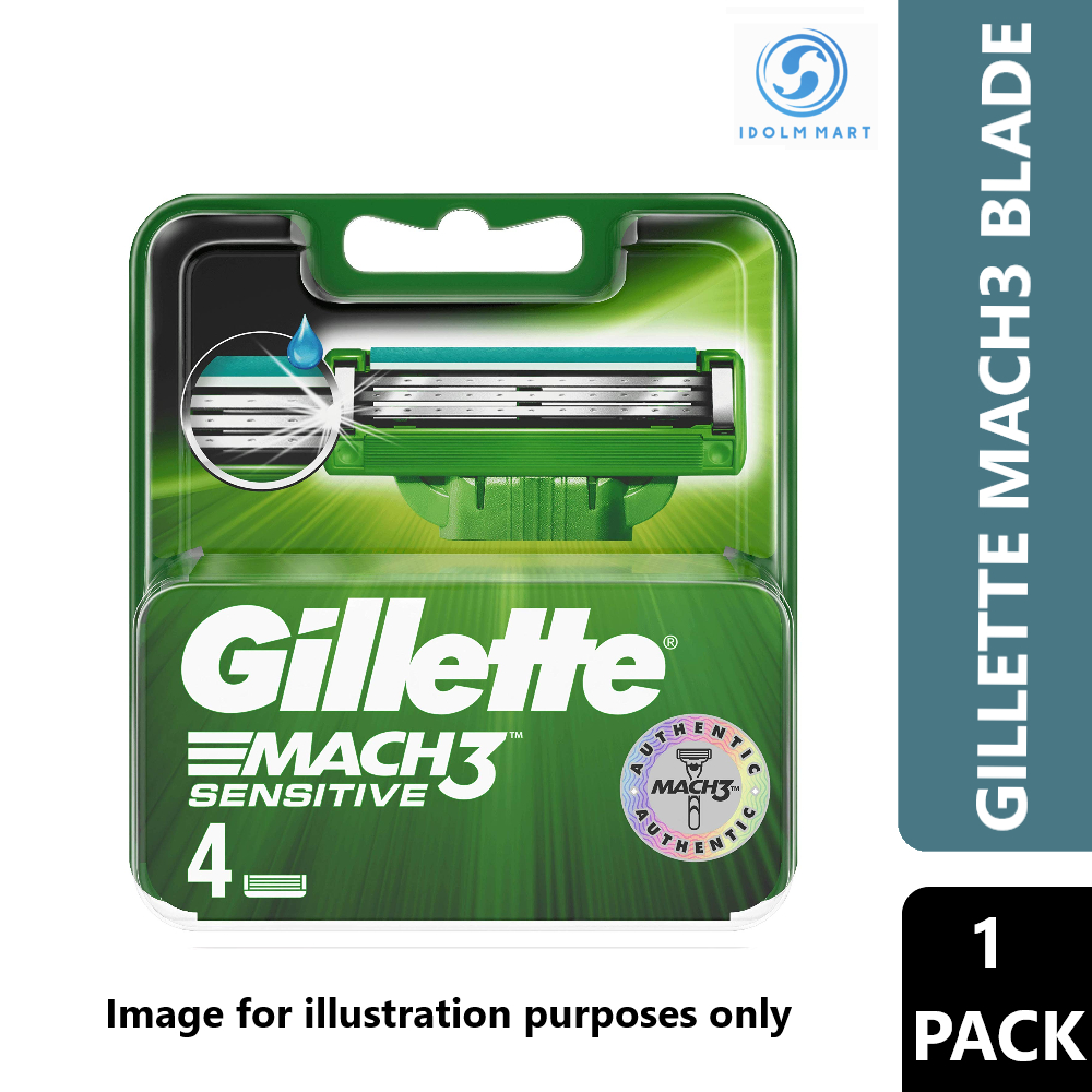 Gillette Mach3 Sensitive ( 4 Cartridges ) | Shopee Singapore