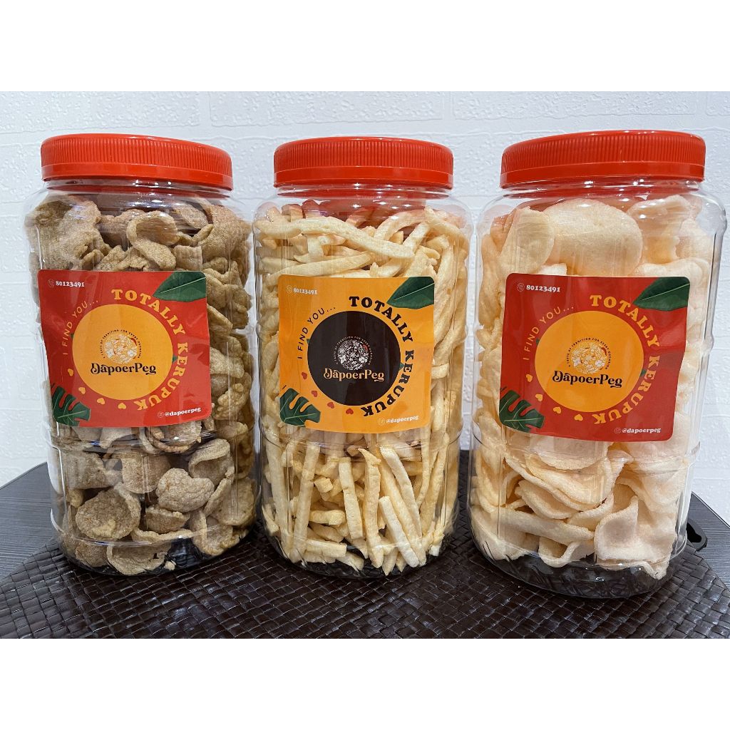 Freshly Fried Kerupuk Trio (Fish and Prawn) | Shopee Singapore
