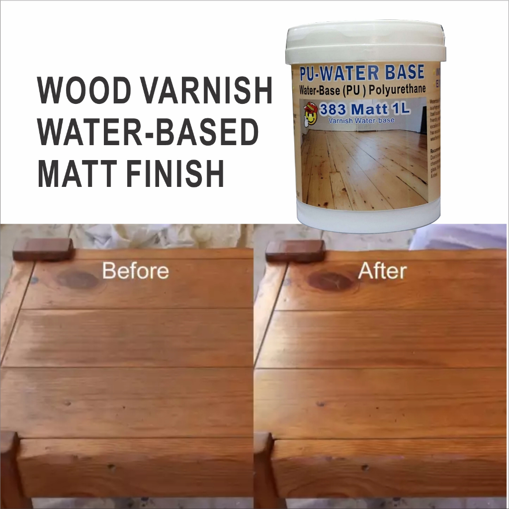 ( 1L ) PU WATER BASED WOOD VARNISH ( MATT ) PU COAT WATER BASE ...