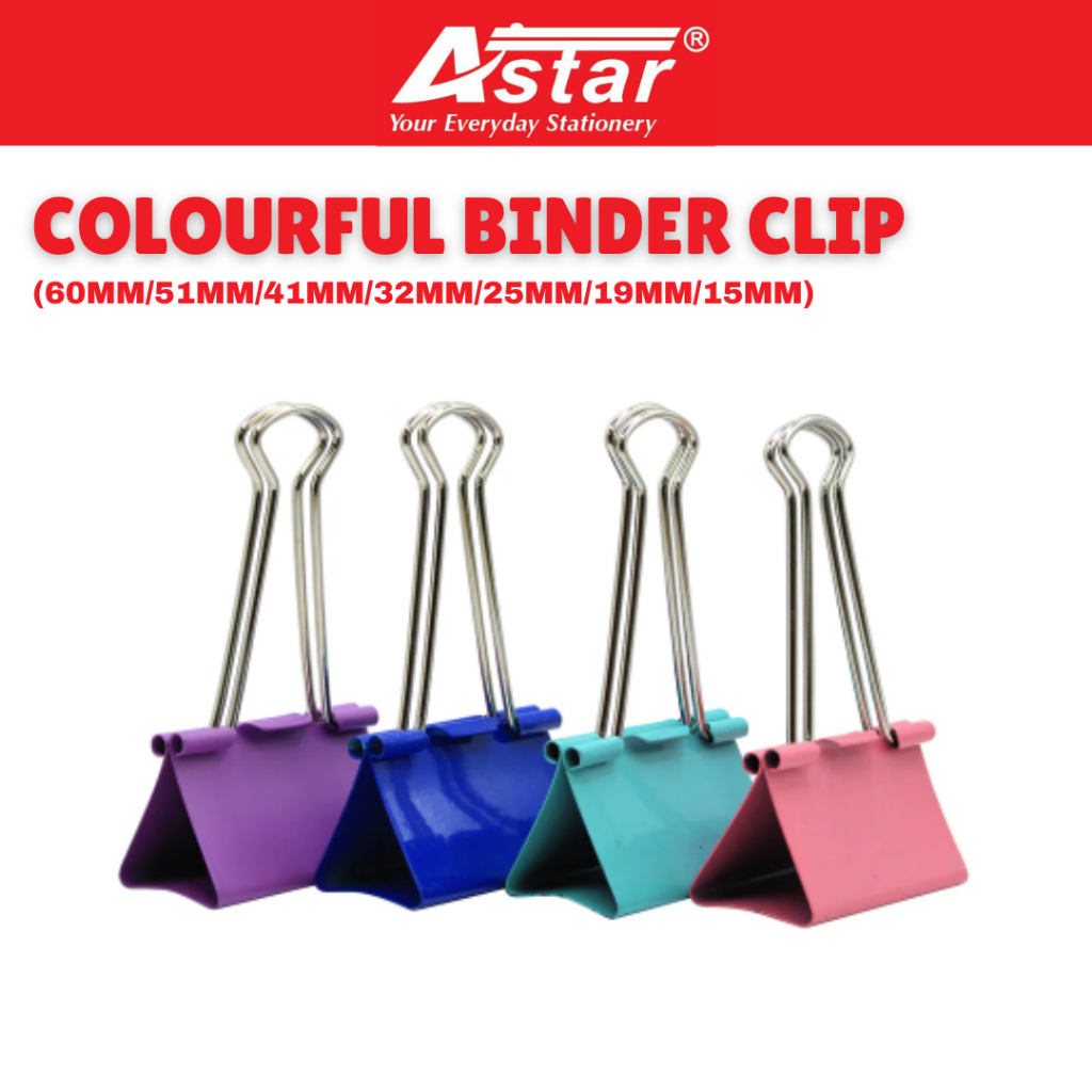 [SG SELLER][Astar Colourful Binder Clips] - Vibrant & Practical ...