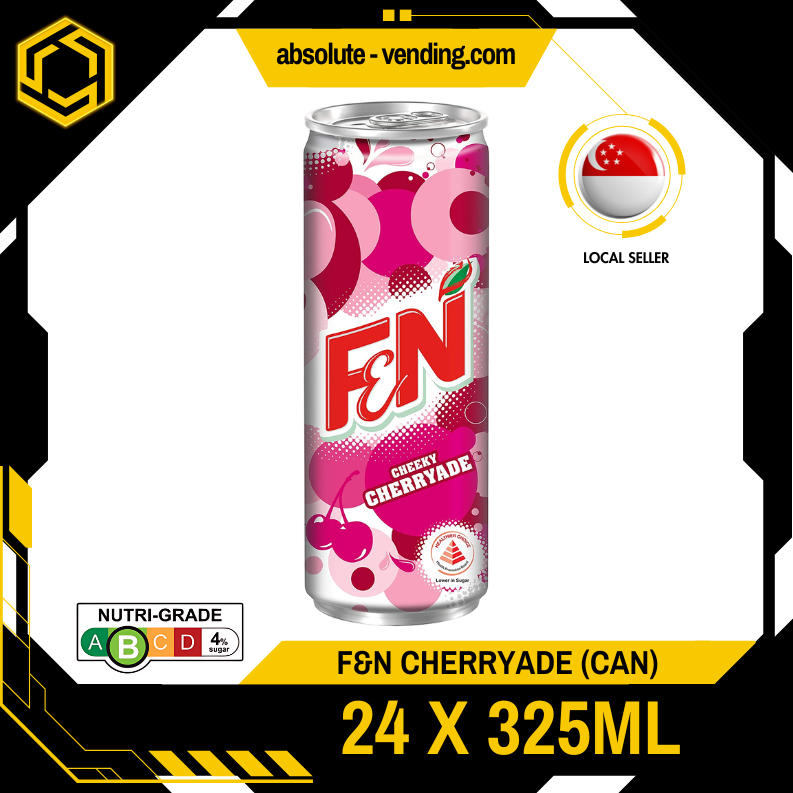 F&N Cherryade 325ML X 24 (CAN) | Shopee Singapore