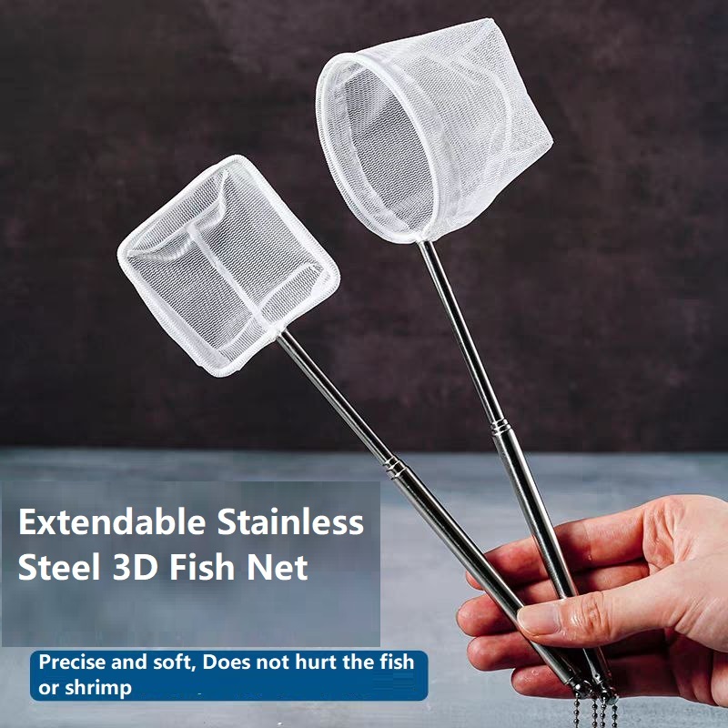 Mini 3D Fish Net for Small Fishes or Shrimps, Square / Round Mesh ...