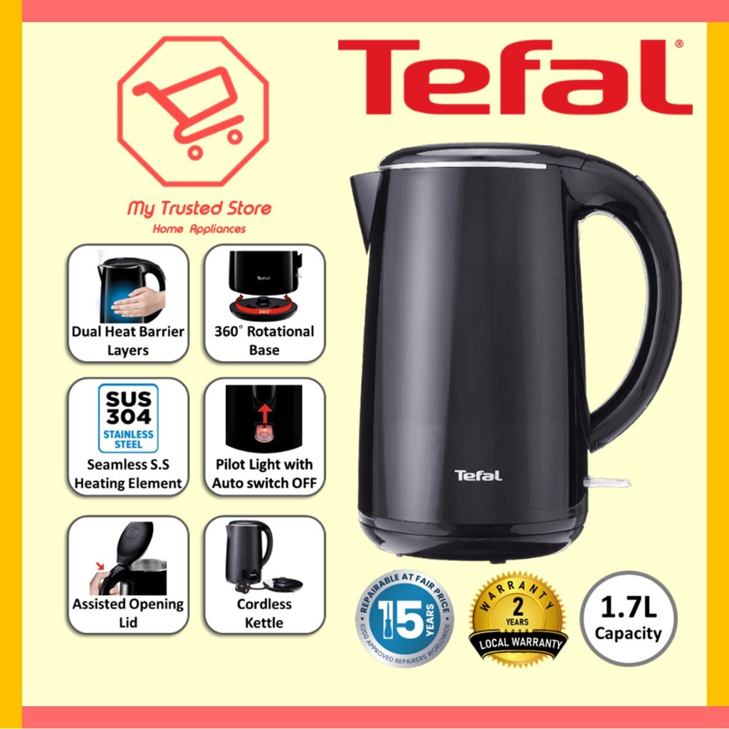 Tefal (KO2608) 1.7L Kettle Safe Tea | Shopee Singapore