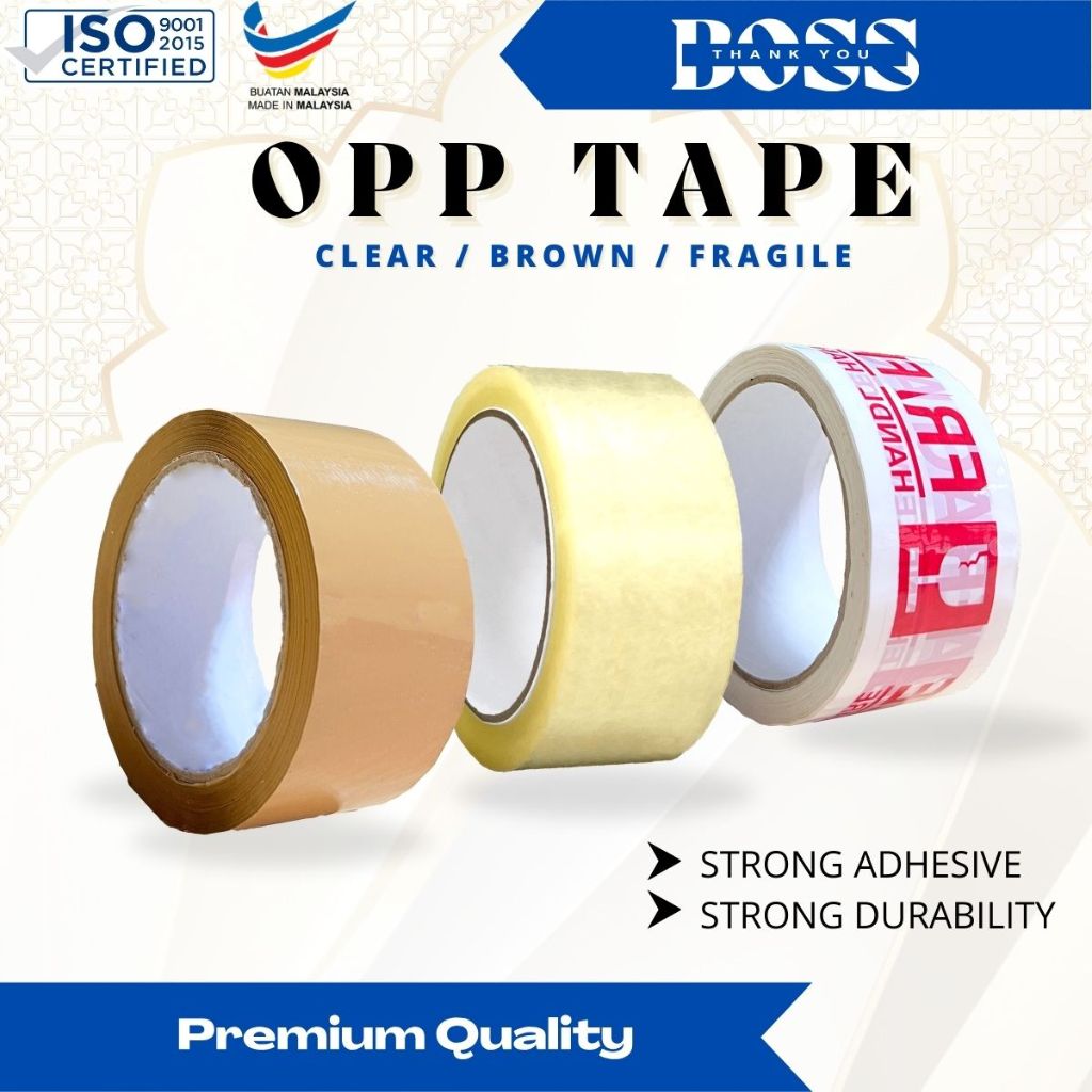 OPP Tape (Clear/Brown/Fragile) High Quality Clear Transparent ...