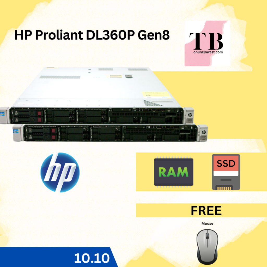 HP Proliant DL360P G8 Server, 2x 8/10-Core Xeon CPU E5-26582660 32 ...