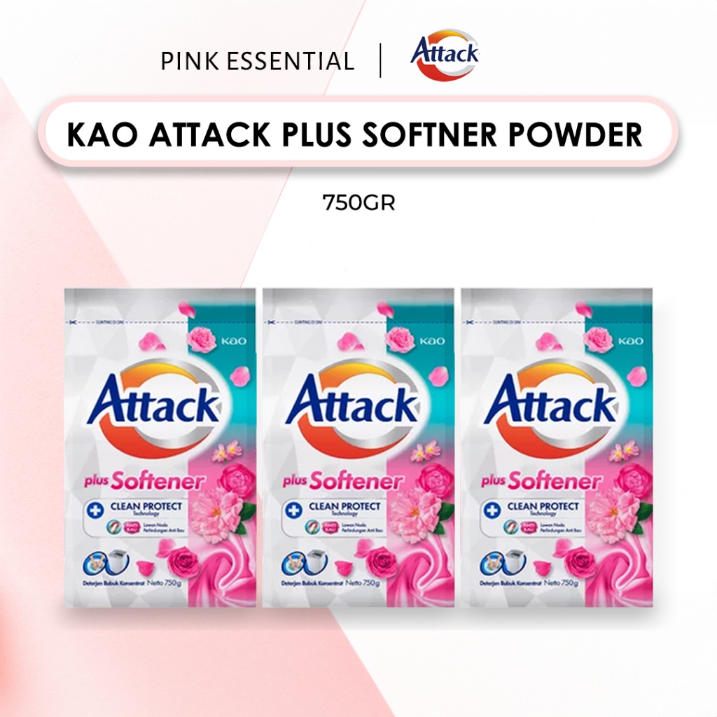 KAO Attack [Value Bundle] Plus Softener, 750g | Shopee Singapore