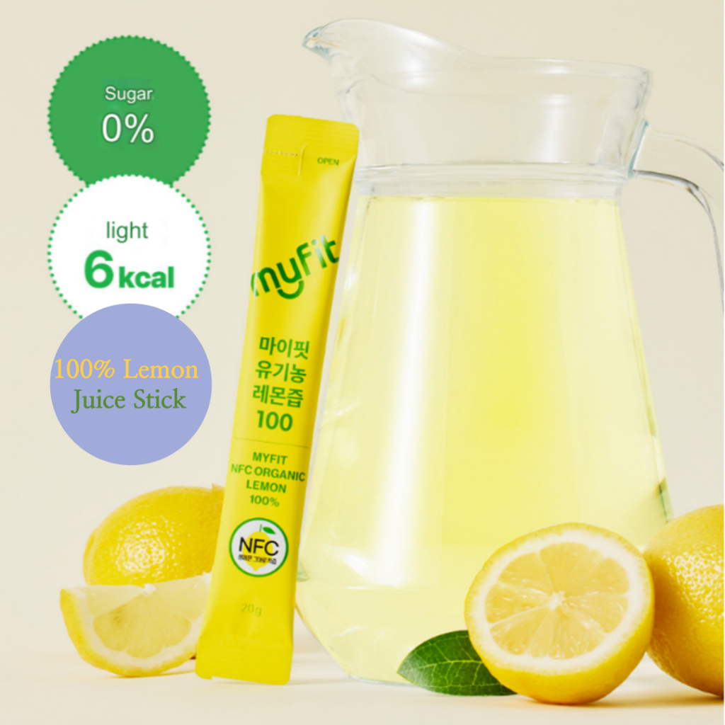 MyFit Organic Lemon 100% Juice Stick lemontea icelemontea lemonjuice ...