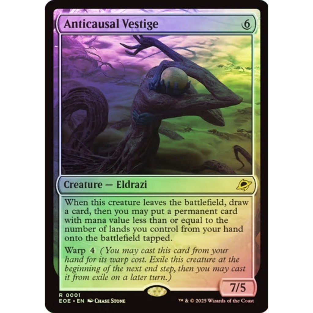 Mtg Edge Of Eternities Foil Anticausal Vestige Shopee Singapore