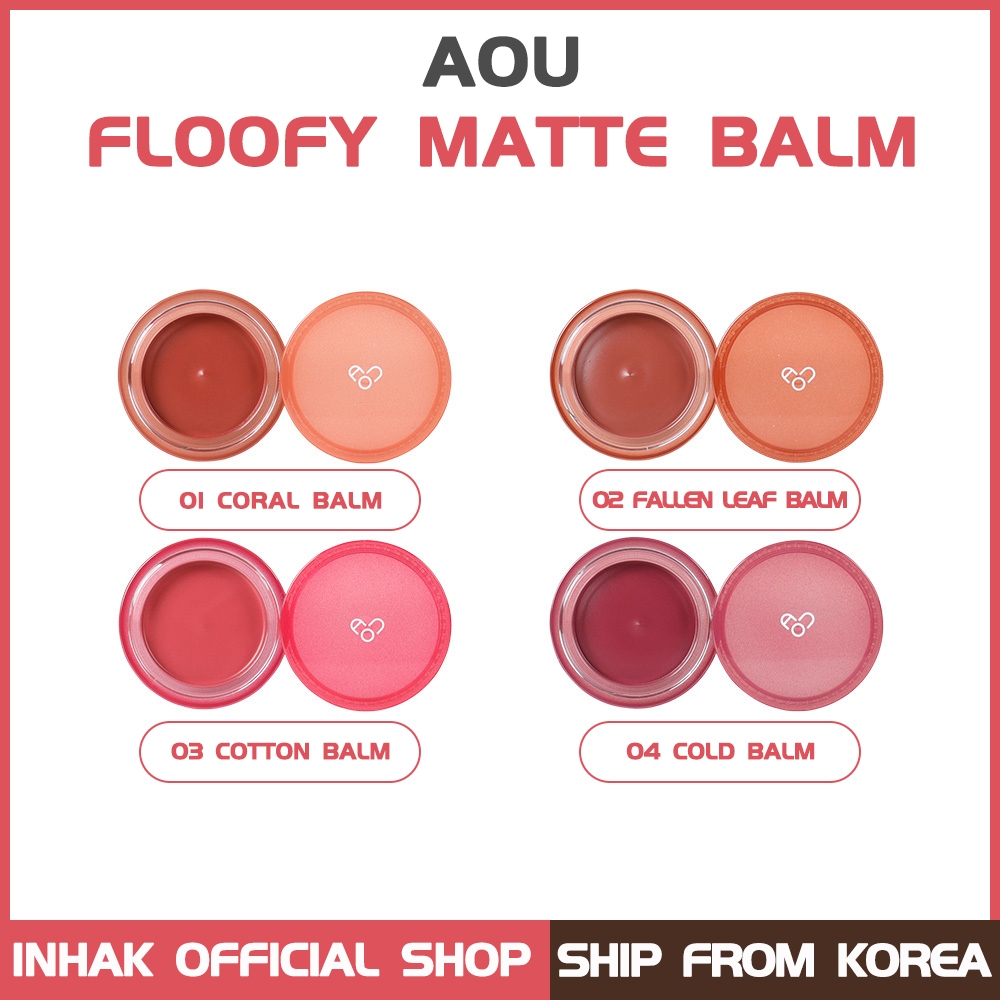 AOU Floofy Matte Balm (10 colors) lip balm 4.5g | Shopee Singapore