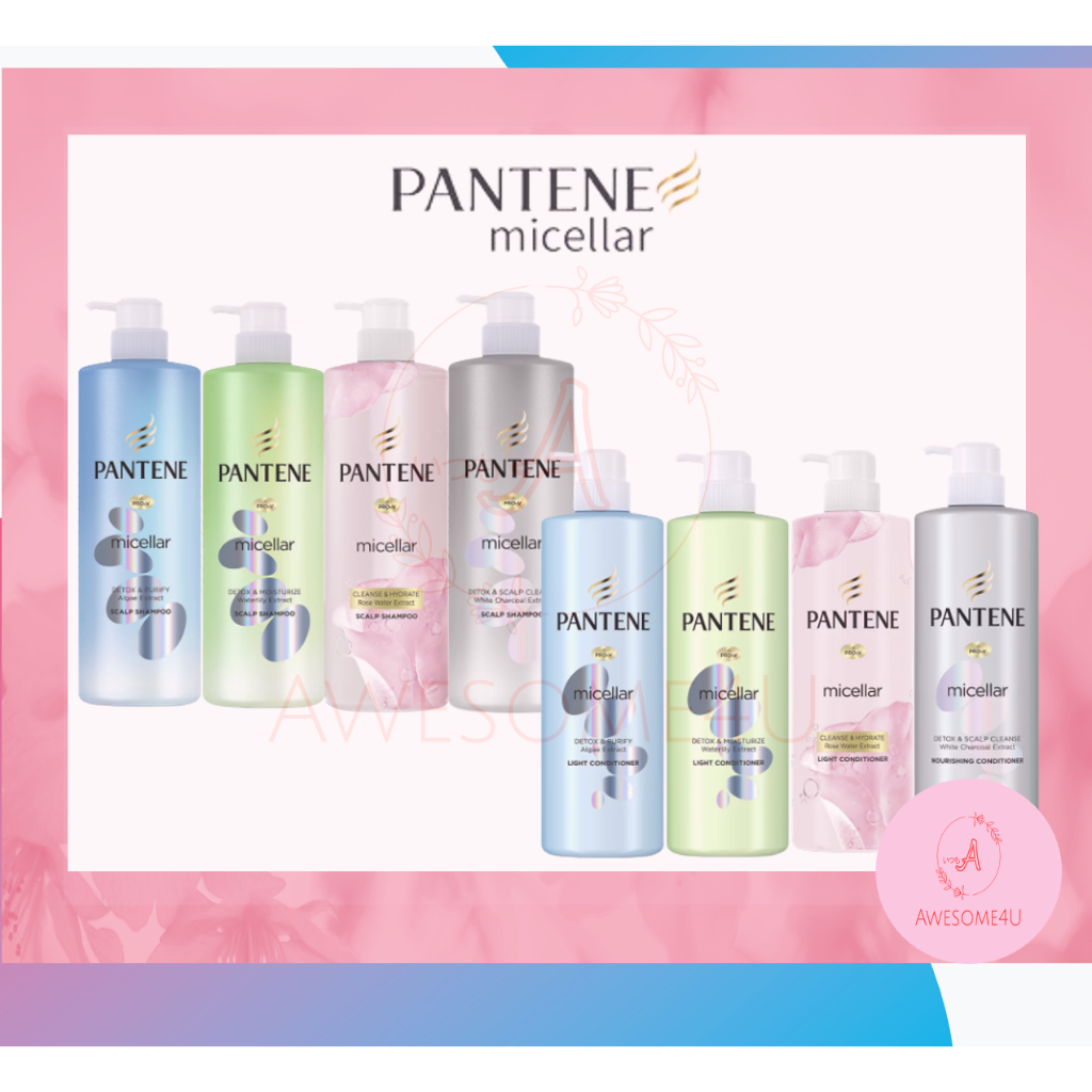 Pantene Micellar Shampoo & Conditioner 530ml | Shopee Singapore