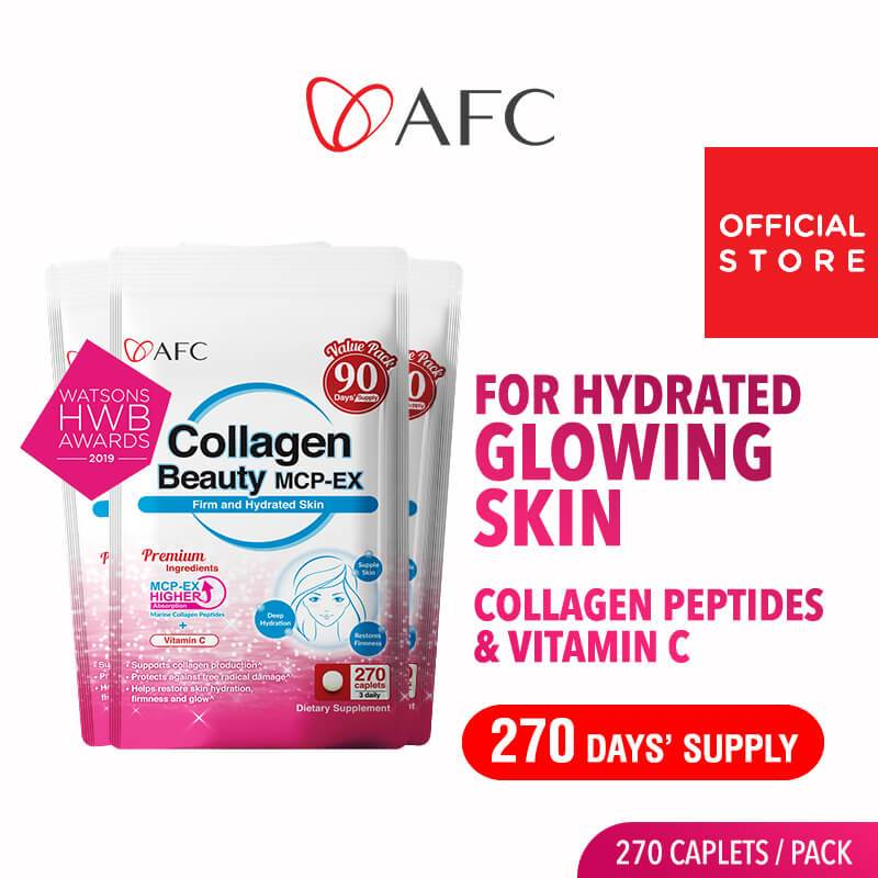 [Bundle of 3] AFC Collagen Beauty MCP-EX - Glowing Hydrated Firm Supple ...
