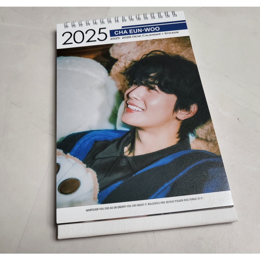 Cha Eun Woo 2025/2026 calendar (no official) | Shopee Singapore