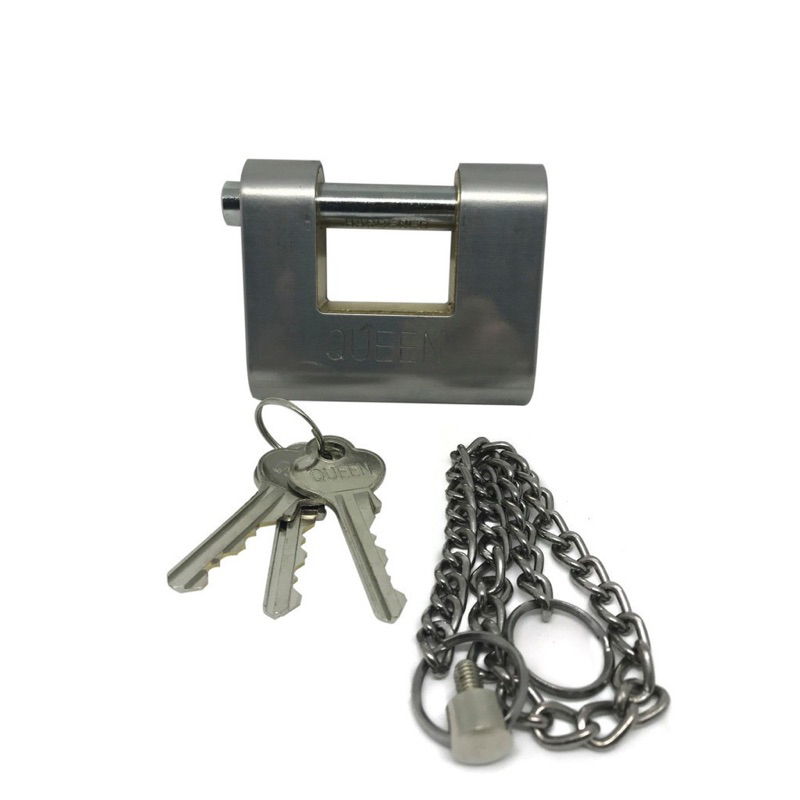 Queen Stainless Steel Armour Plated Padlock Lock | Shopee Singapore