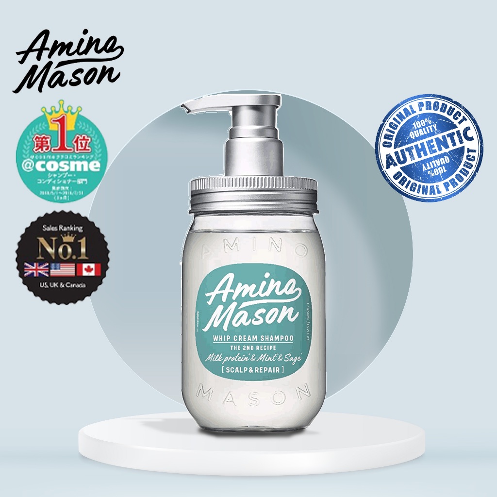 Amino Mason Scalp & Repair Shampoo 450ml | Shopee Singapore