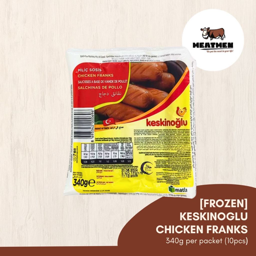 [FROZEN] KESKINOGLU CHICKEN FRANKS (HALAL) | Shopee Singapore