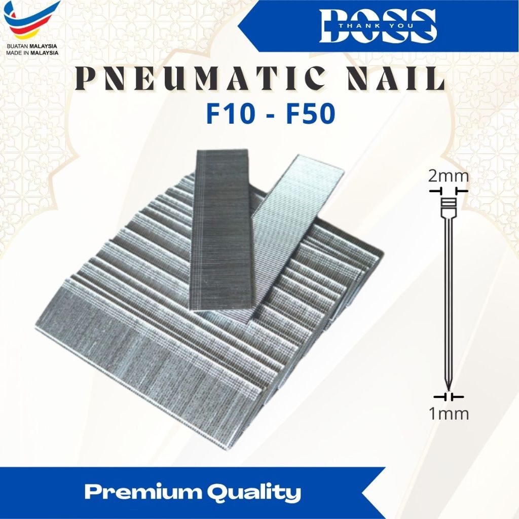 Air Nail Gun Refill Brad Nail F Type F10 - F50 | Shopee Singapore