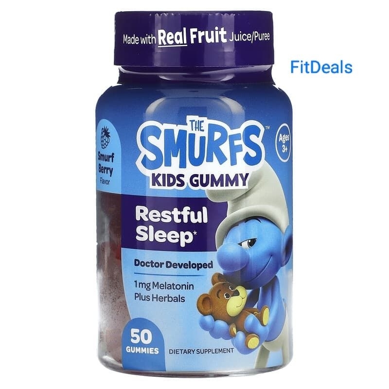 The Smurfs Restful Sleep Kids Gummy (50 Gummies) | Shopee Singapore