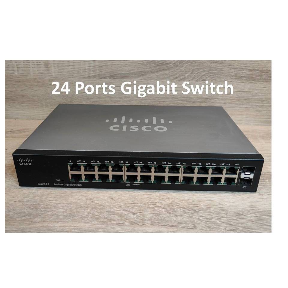 Cisco Network 24 Ports Gigabit Switch Original Refurbished / SG Seller ...