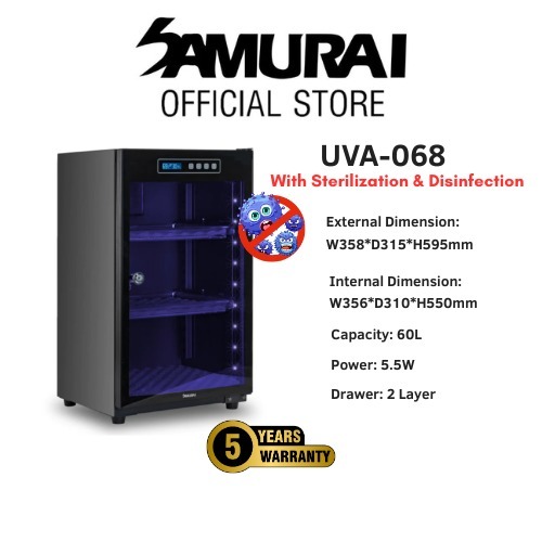 Samurai Dry Cabinet UV Sterilization and Disinfection UVA-028/ UVA-040 ...