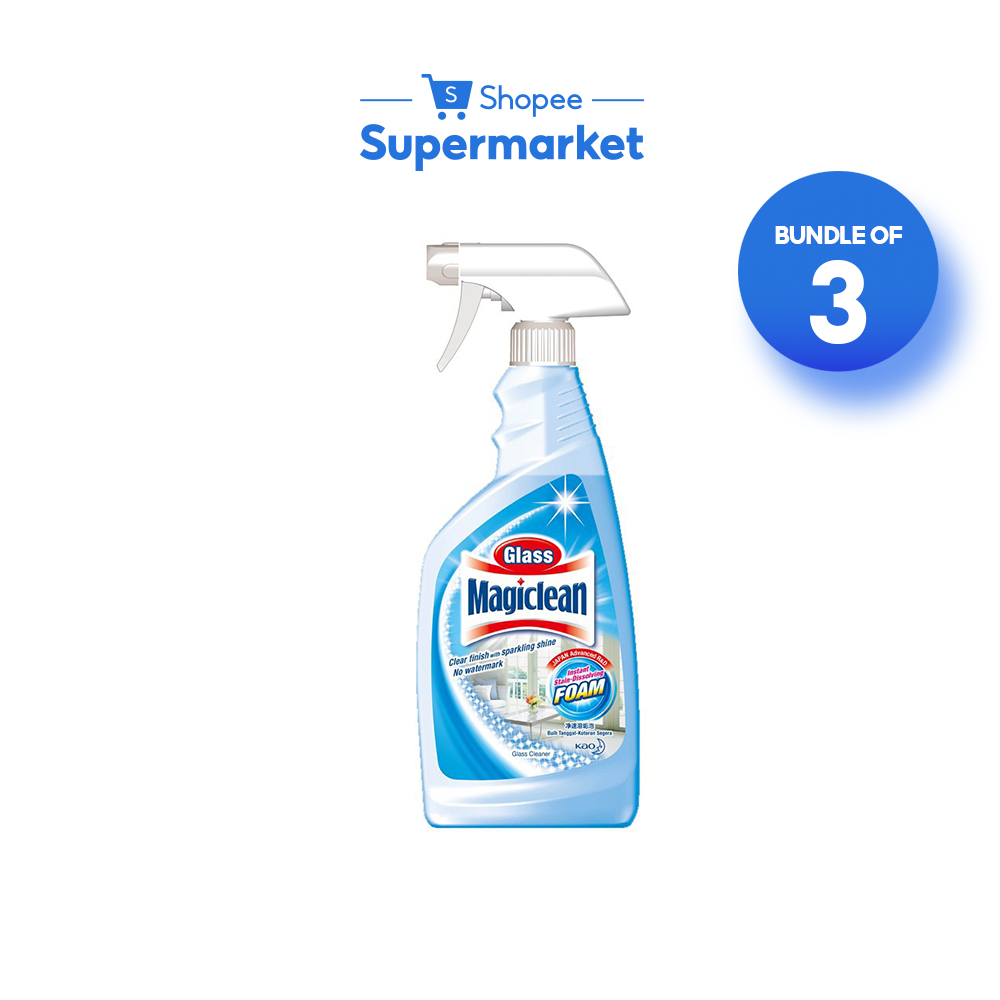 [Bundle of 3] Magiclean Glass Cleaner Trg (500ml) | Shopee Singapore