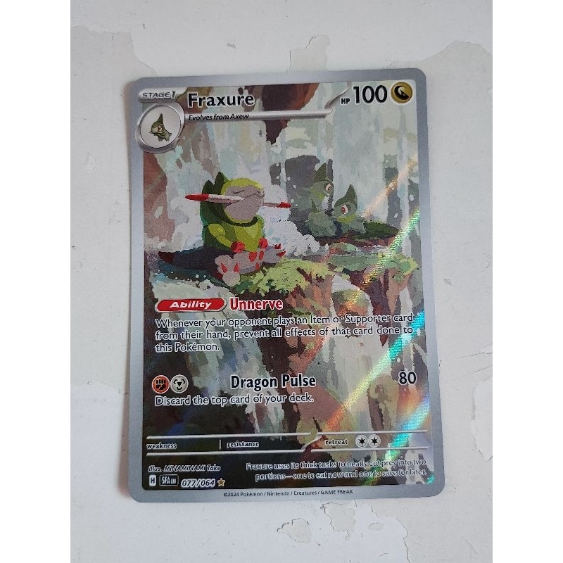 Pokemon fraxure illustration rare shrouded fable card | Shopee Singapore