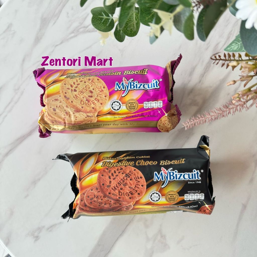 [HALAL CERTIFIED] MyBizcuit Digestive Raisin/ Choco Biscuit Biskut ...