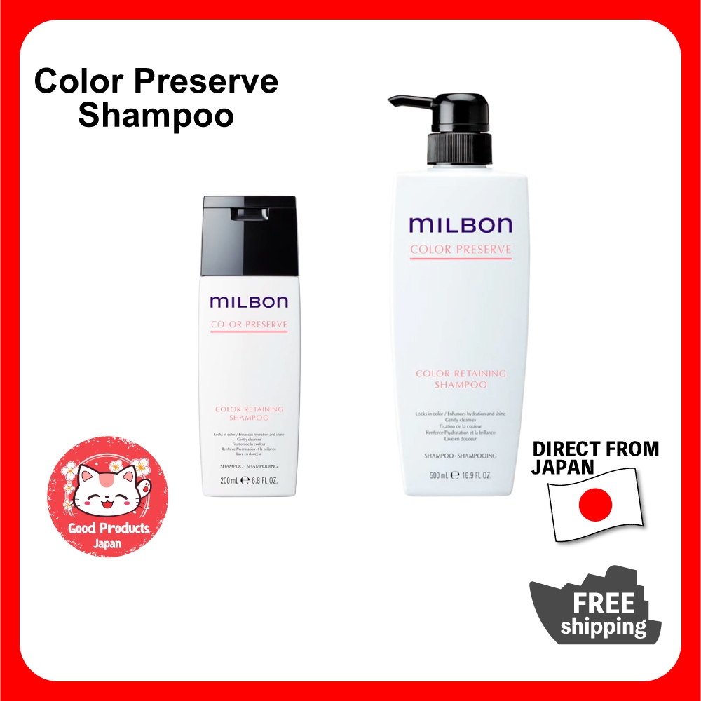 MILBON COLOR PRESERVE Shampoo 200mL/500mL/1000mL | Shopee Singapore