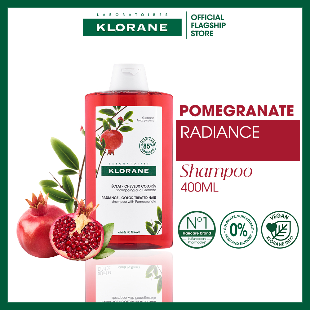 Klorane Pomegranate Color Enhancing Shampoo 400ml | For color-treated ...