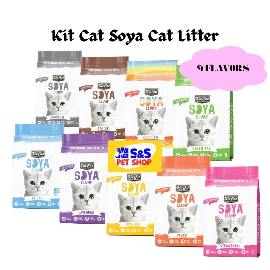 Kit Cat Soya Cat Litter 7L {Bundle of 4} | Shopee Singapore