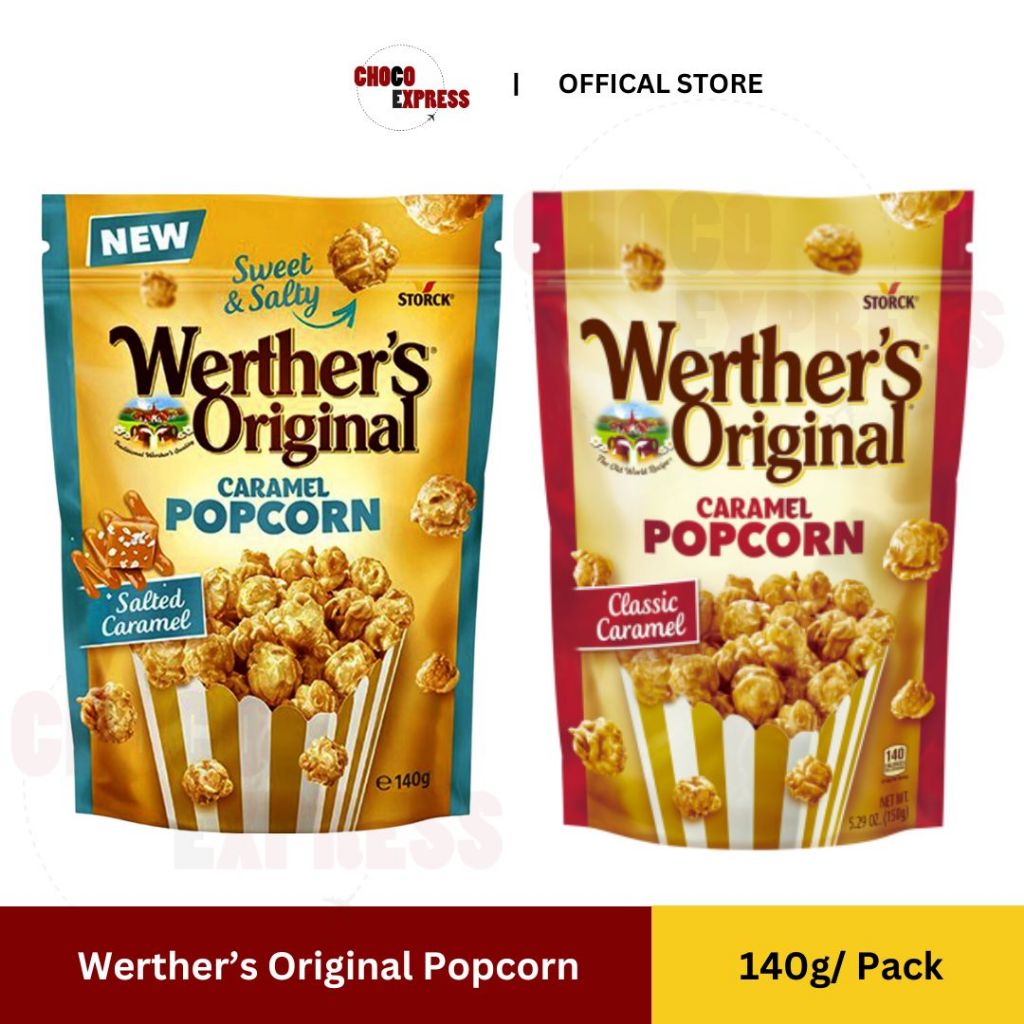 Werther's Original Popcorn| Original or Seasalt Flavors 140g/ Product ...