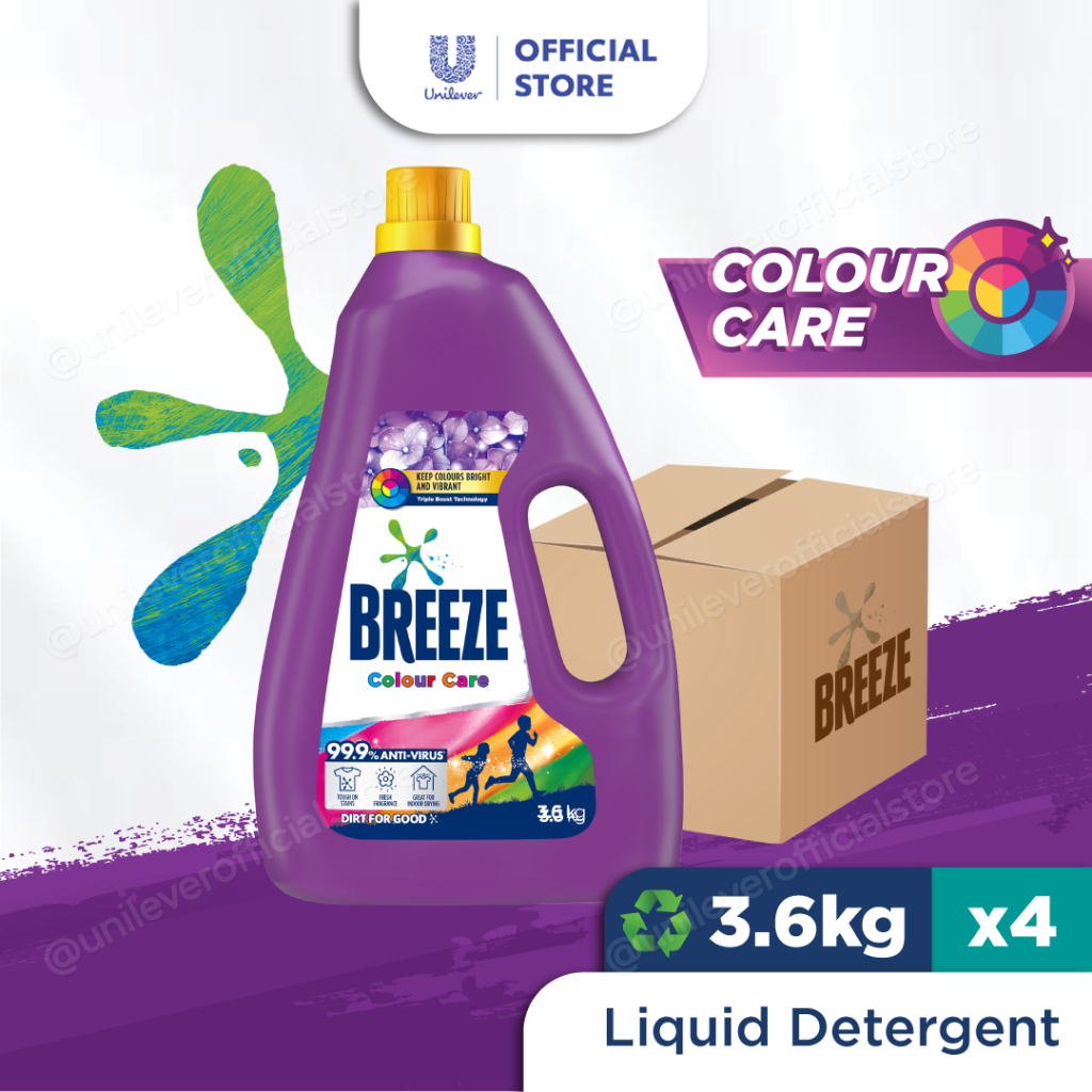 [Bundle of 4] Breeze Liquid Detergent 3.6kg Carton Sale | Shopee Singapore