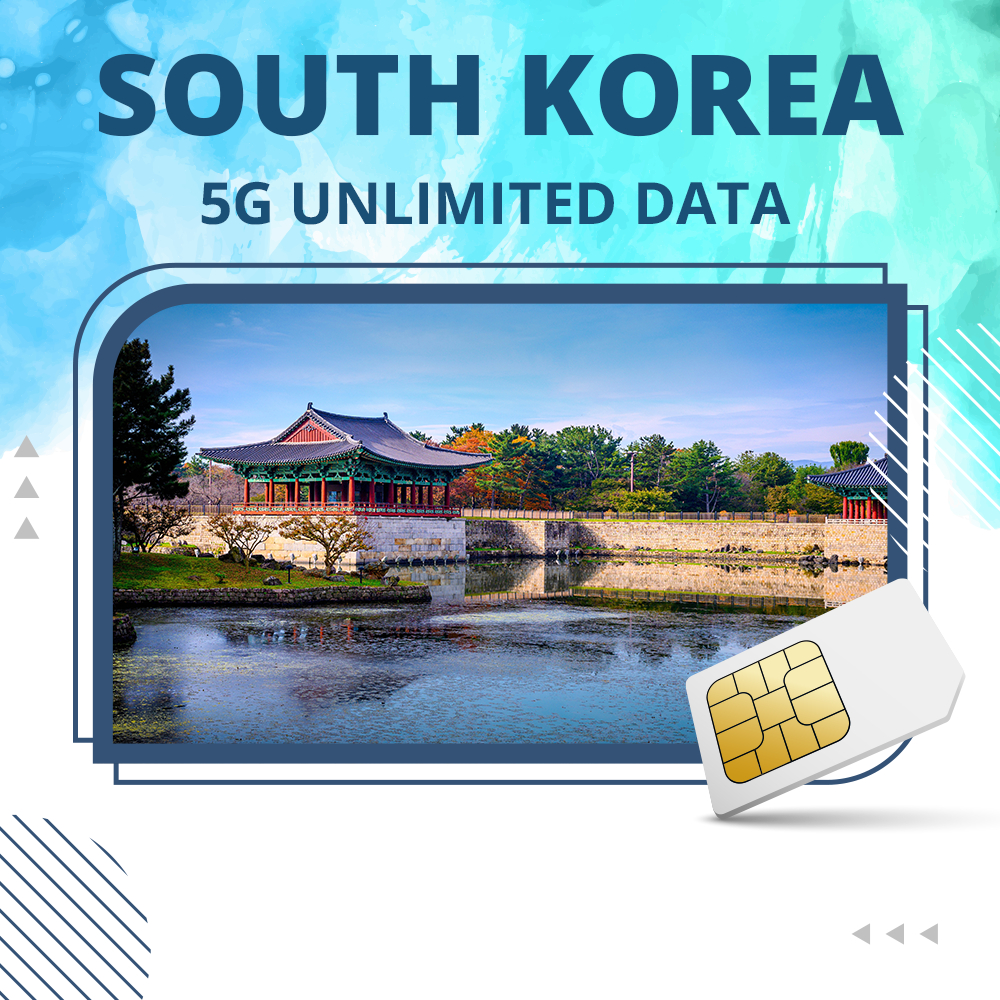 Unlimited Korea Data 5G Sim Card 5 days/ 7 days/ 10 days | Shopee Singapore