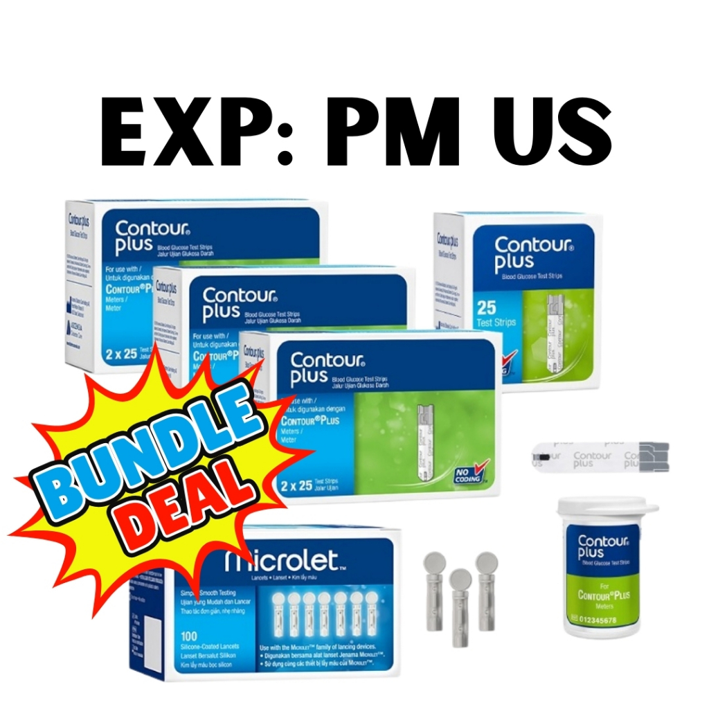 Contourplus Test Strip 175s + Lancet 100s Contour Plus Accu Chek ...