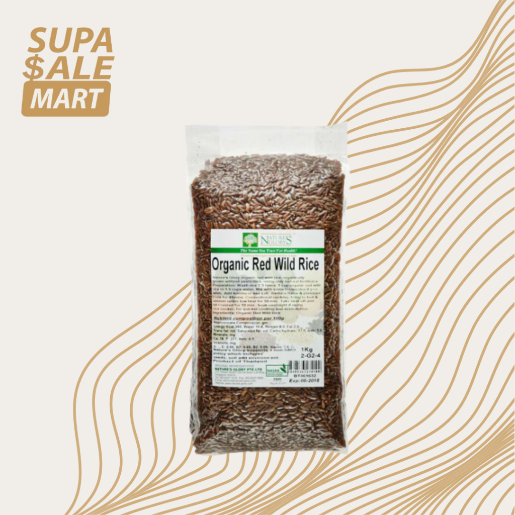 Nature's Glory Organic Red Wild Rice 1kg | Shopee Singapore