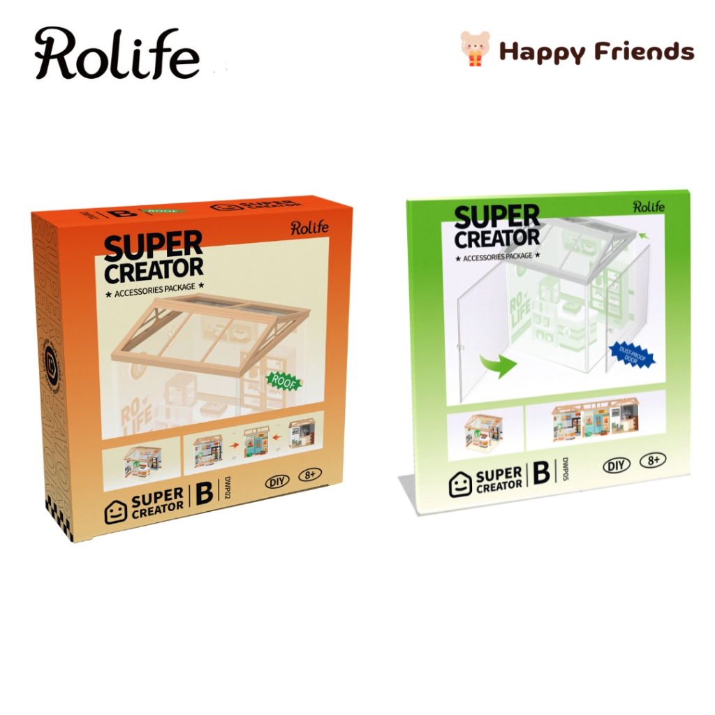[Local Stock] Rolife Robotime Super Creator Accessories Pack Roof Dust ...