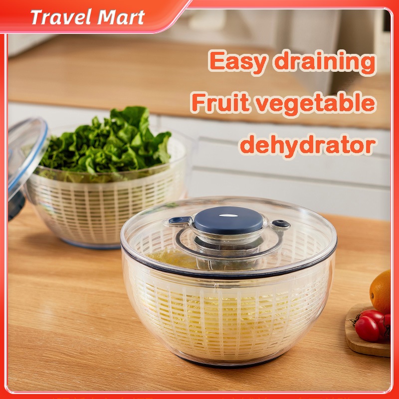 [SG Shipping] Salad Manual Fruits Vegetables Dryer Drainage Basket 5L ...